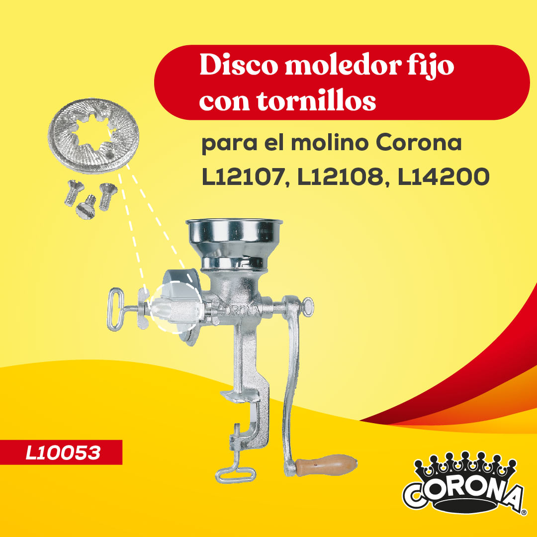 Disco moledor fijo + tornillo
